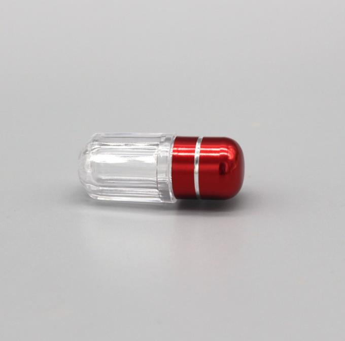 PS Clear Plastic Pill Bottles OEM Single Capsule Packaging