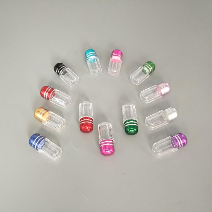 PS Clear Plastic Pill Bottles OEM Single Capsule Packaging