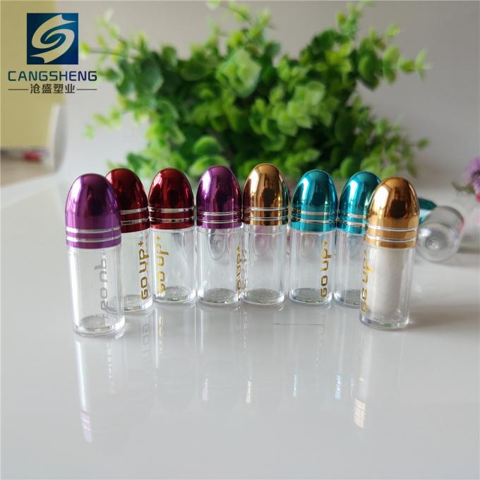Golden Empty Capsule Shells PS Plastic 2g Clear Pill Bottles