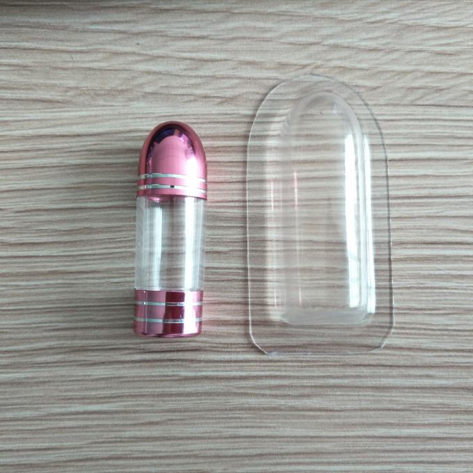 Bullet Shape Empty Capsule Shells 44mm Rhino 69 Clear Plastic Pill Bottles